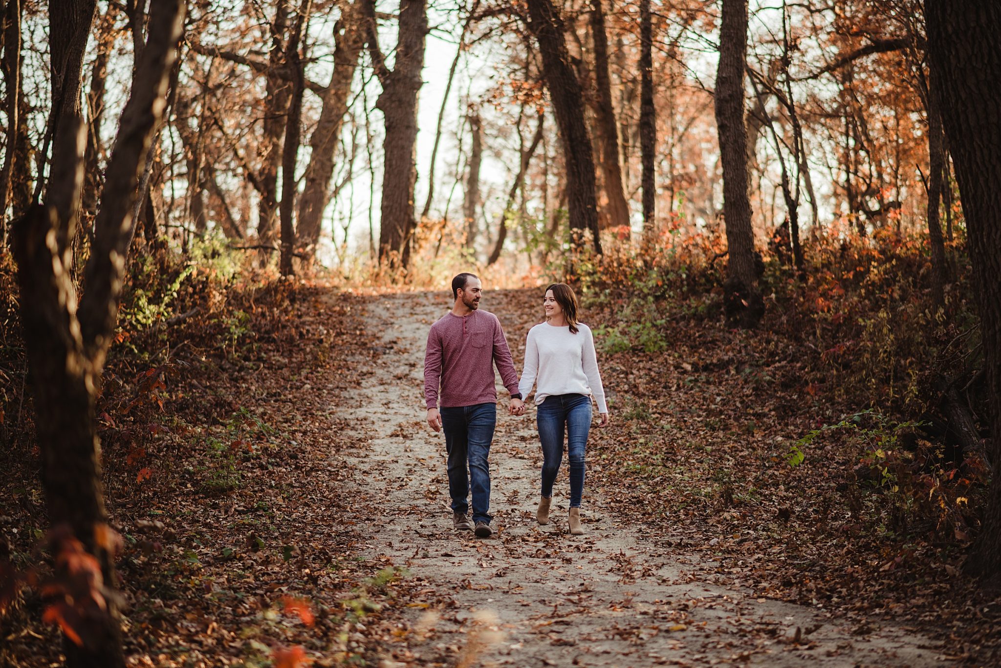 Fall Sunset Engagement Session | Megan & Dane - oatsandhoneyphotography.com