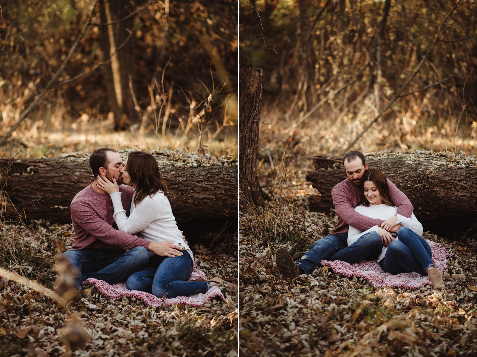 Fall Sunset Engagement Session | Megan & Dane - oatsandhoneyphotography.com