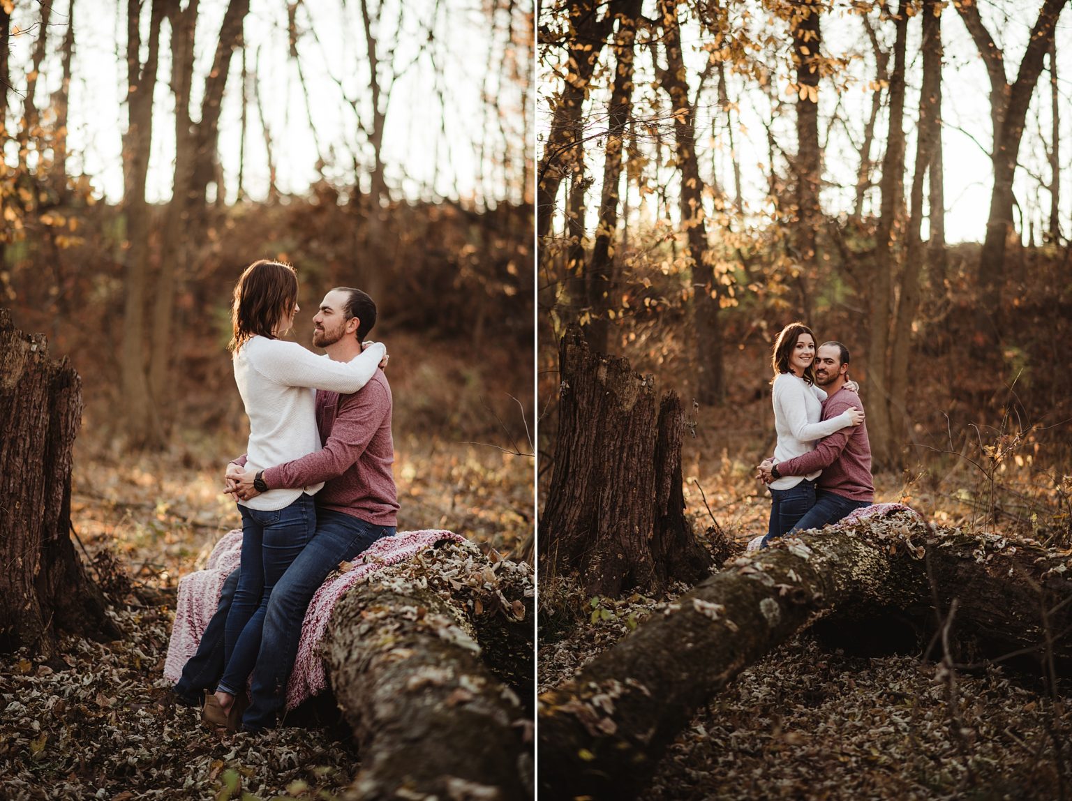 Fall Sunset Engagement Session | Megan & Dane - oatsandhoneyphotography.com